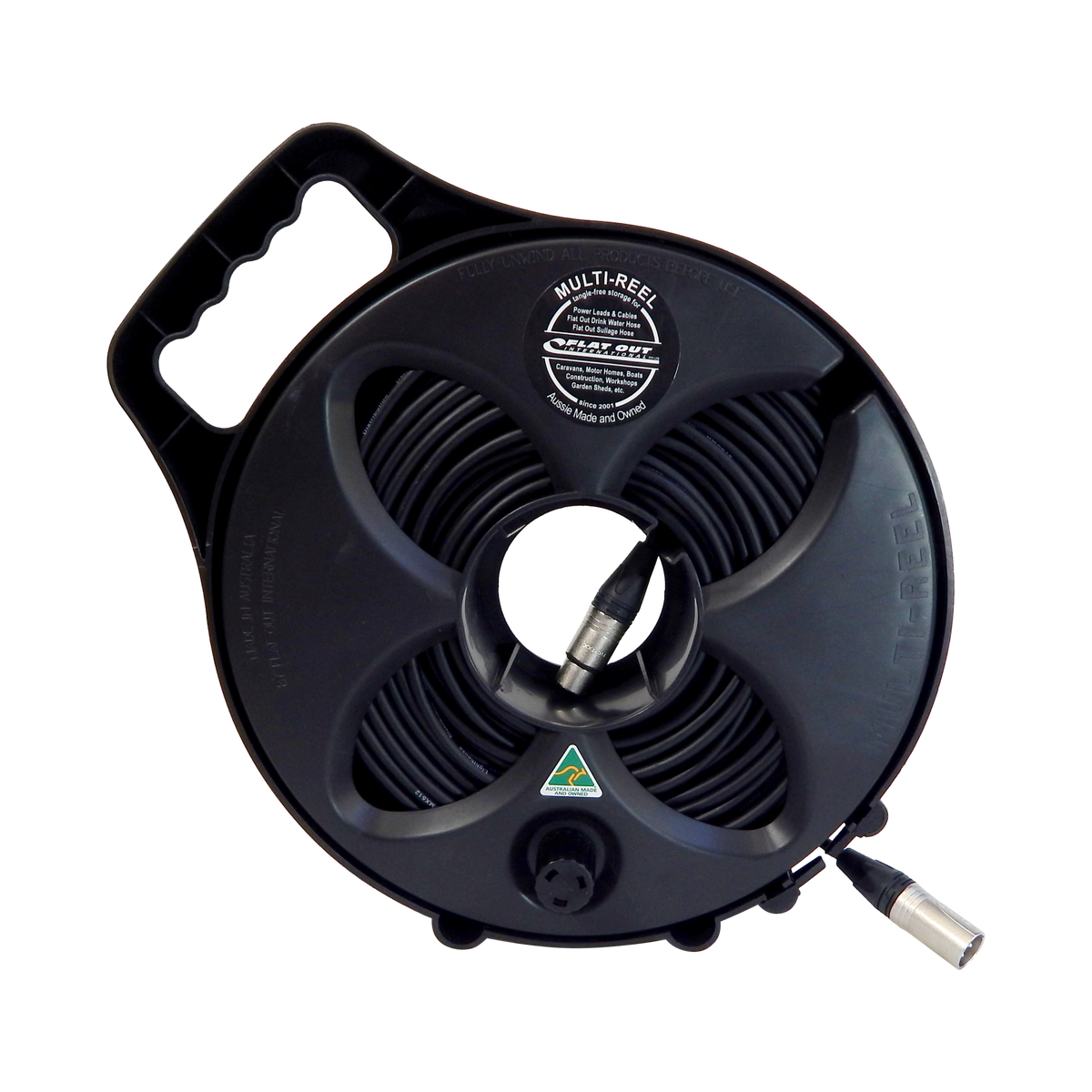 Compact Multi-Reel | Cable Reel for XLR, Cat6, Coax, Extn. Lead