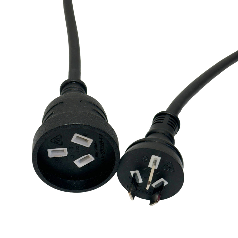 10amp Premium Flat Out Extension Lead Only | UV Stable Flexible Silico