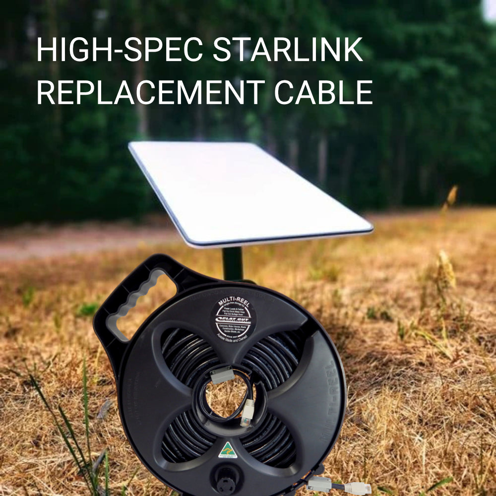25m Starlink Replacement Cable with Stackable Cable Reel